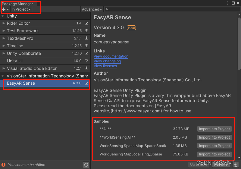 Easy AR Unity开发_easyar 4.6-CSDN博客