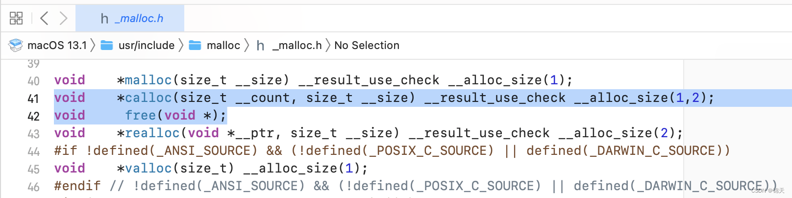 C 内存分配 内存释放 calloc free 方法的使用_c中calloc如何采用free释放变量-CSDN博客
