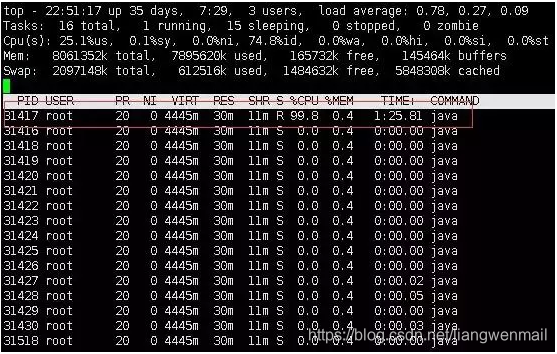 top、jstack查看cpu占用最高的线程堆栈_top 线程堆栈-CSDN博客