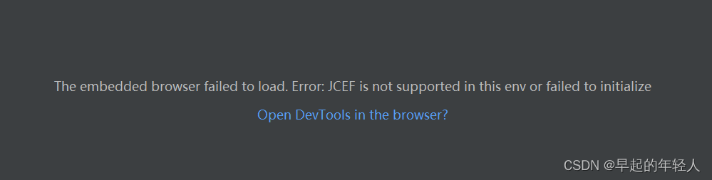 Flutter Inspector 视图调试工具突然不能用了_jcef is not supported in this env or failed to ini-CSDN博客