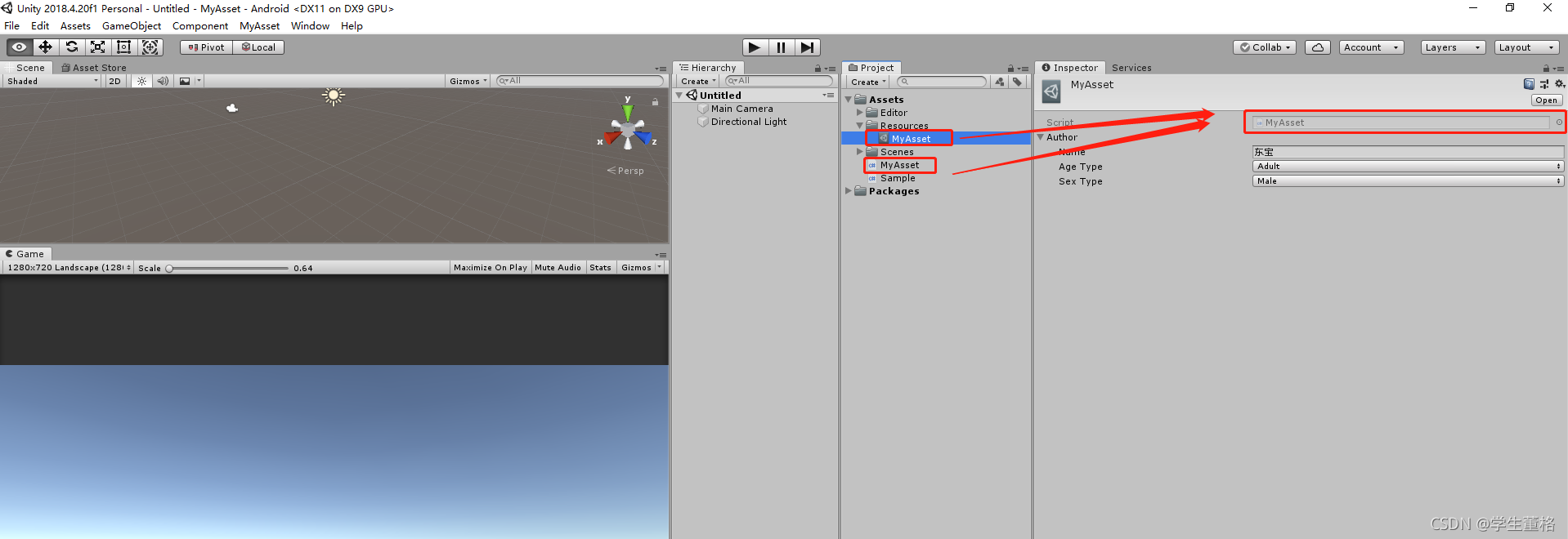[Unity实战].Asset文件出现“The associated script can not be loaded. Please fix any compile errors ...