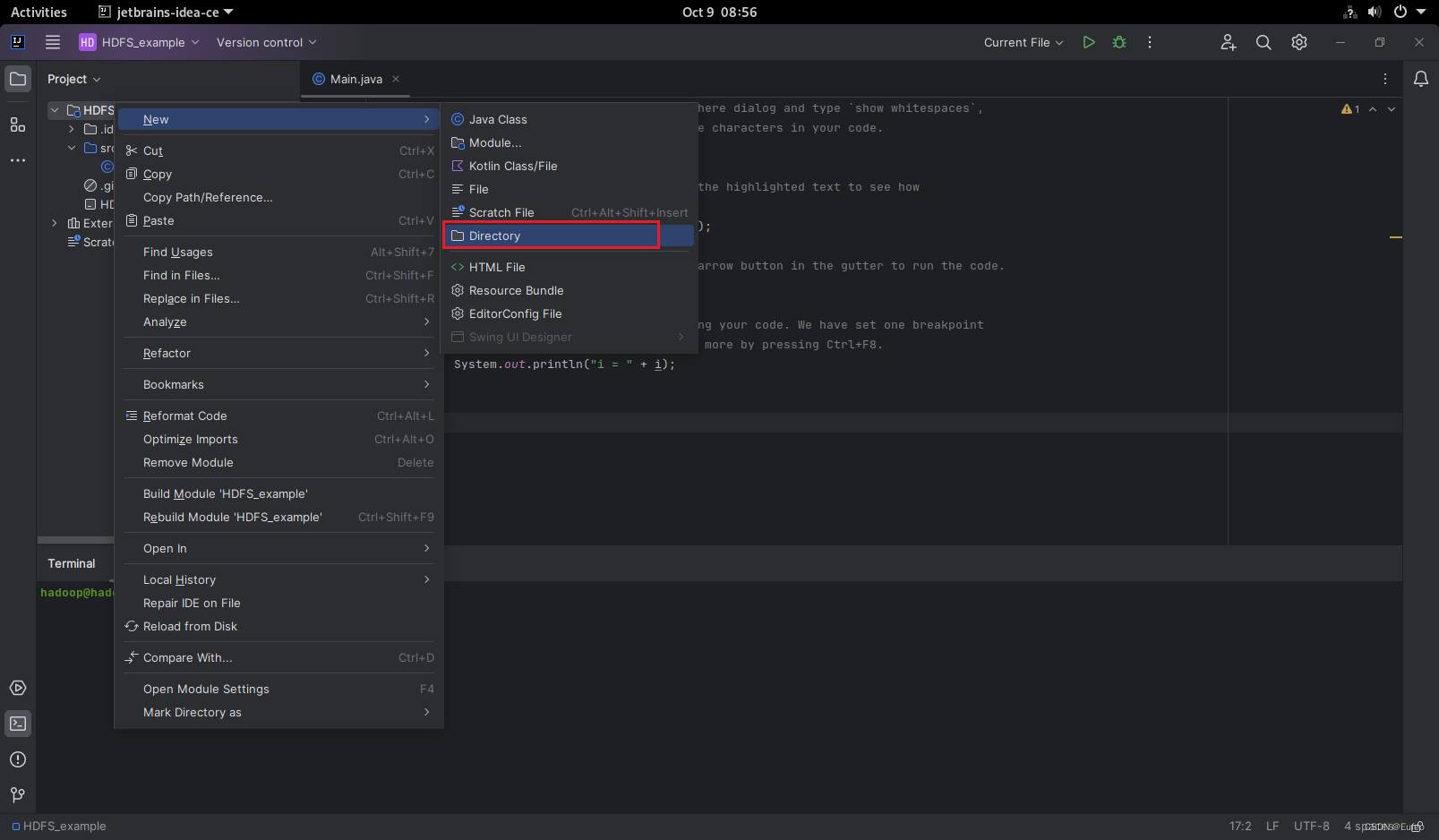 Hadoop(04) HDFS编程实践操作_linux使用vim创建文件到hdfs-CSDN博客