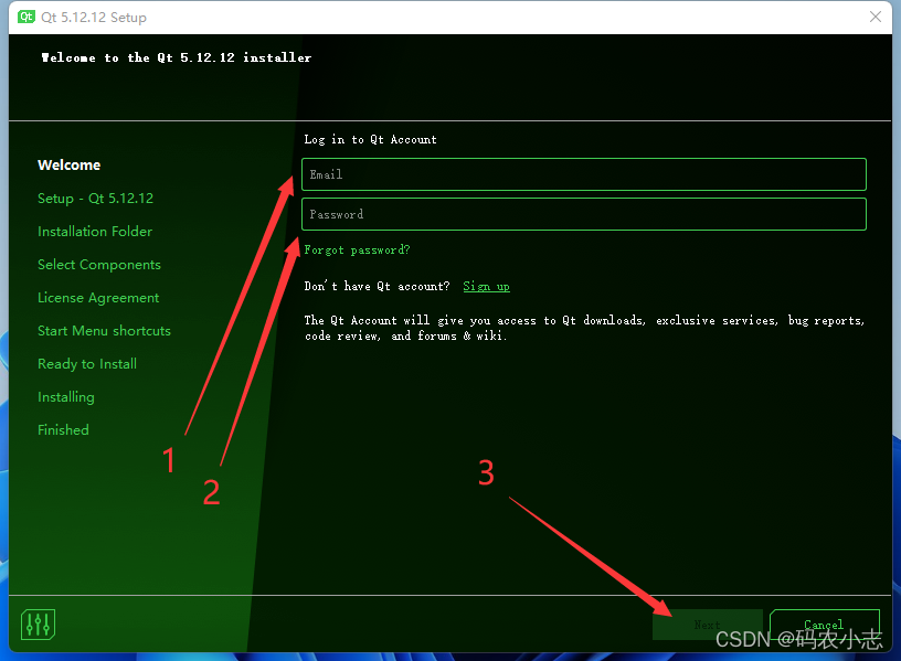 【1】如何安装QT？_qt-opensource-windows-x86-5.12.12.exe-CSDN博客
