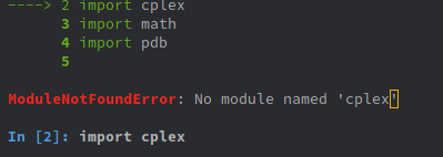 解决——安装cplex后，python中调用cplex，出现 No module named 'cplex'_modulenotfounderror: no module named ...