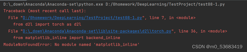 No module named ‘matplotlib_inline’ 问题解决_matplotlib-inline包-CSDN博客