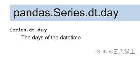 【Pandas】深入解析Pandas中的统计汇总函数`dt.day()`_dt day-CSDN博客