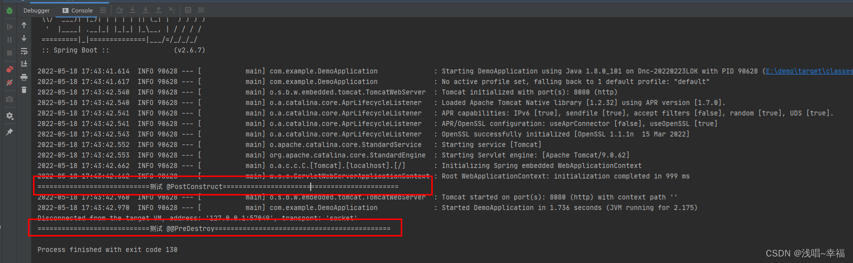 @PostConstruct和@PreDestroy详解及其作用_predestroy在debug启动才生效-CSDN博客
