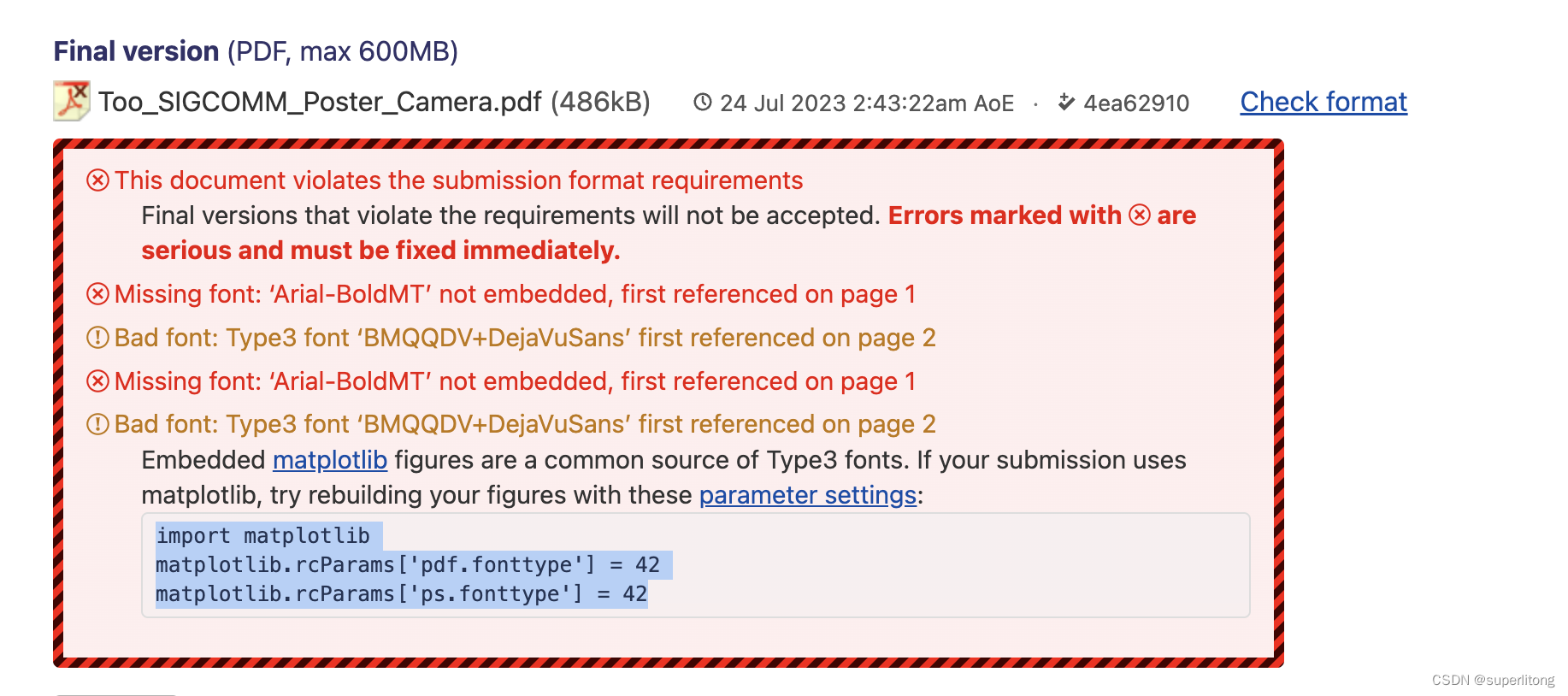 如何在PDF文档中嵌入字体，以满足hotcrp/edas等投稿系统要求_pdf 嵌入字体-CSDN博客