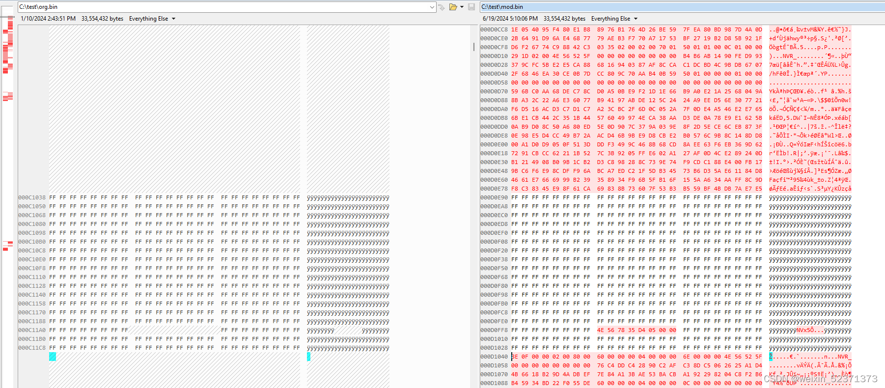 Beyond Compare 进行二进制文档的比对时，怎么去对齐_beyondcompare文本比较部分内容错位-CSDN博客