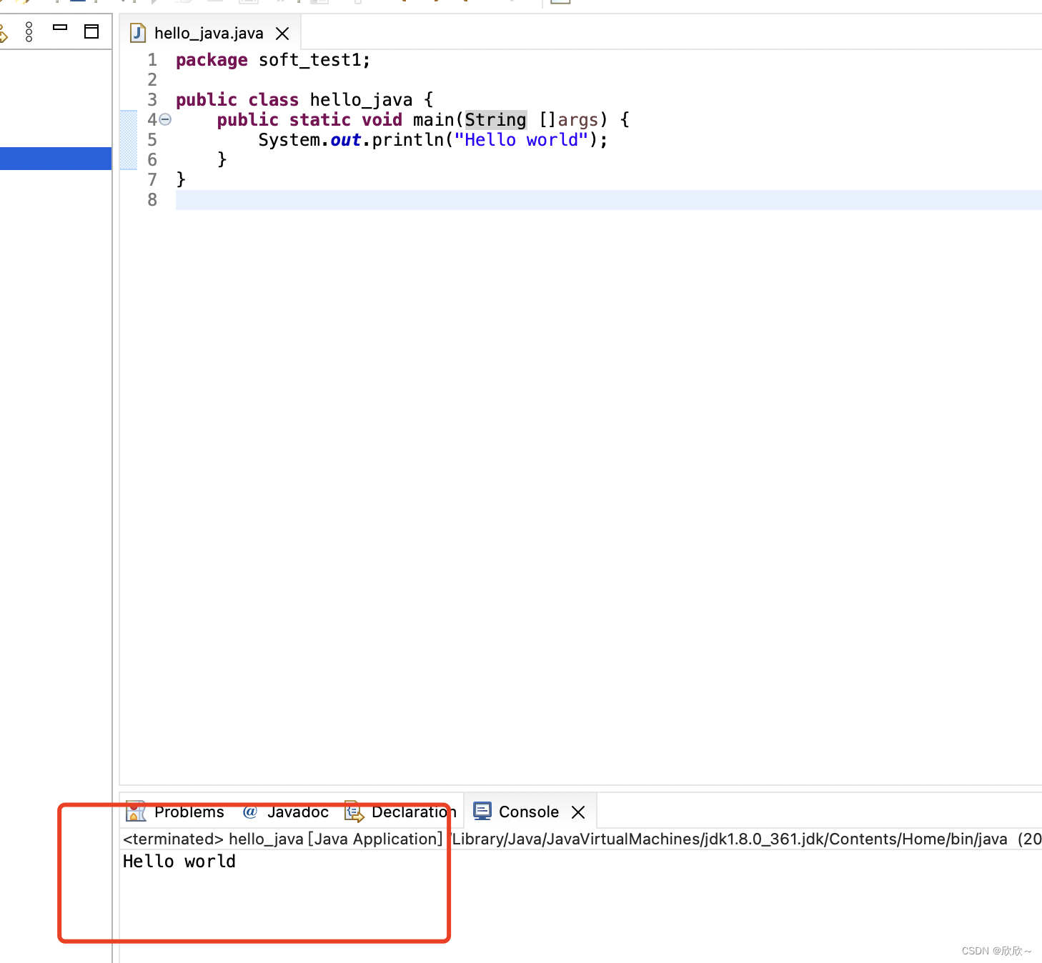 在macos下，eclipse的exception In Thread “main“ Java Lang