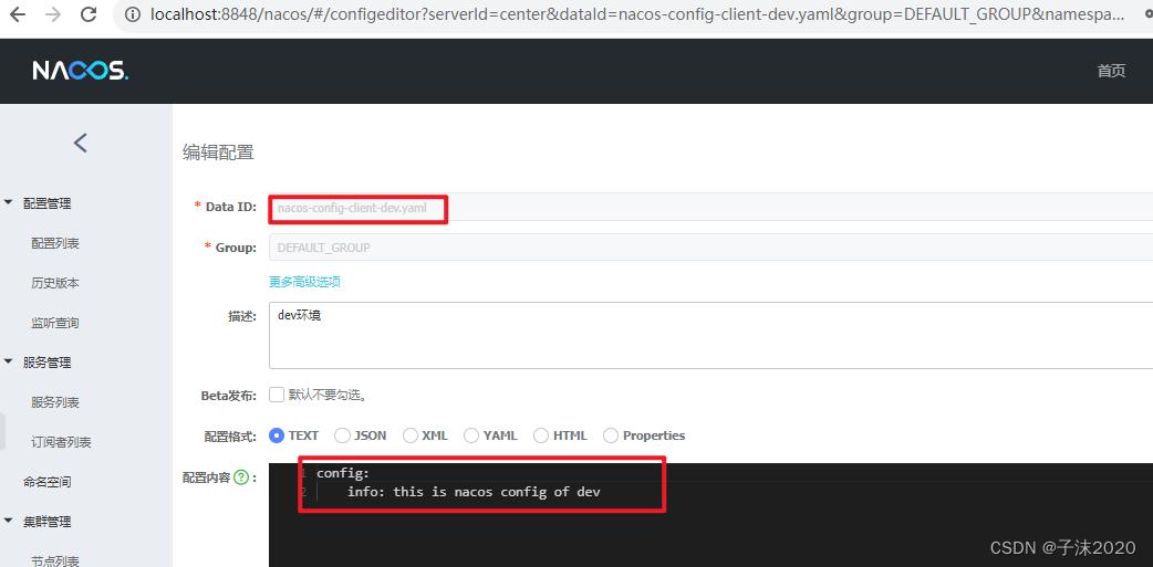 nocos配置中心使用教程(NACOS 1.X版本)-CSDN博客