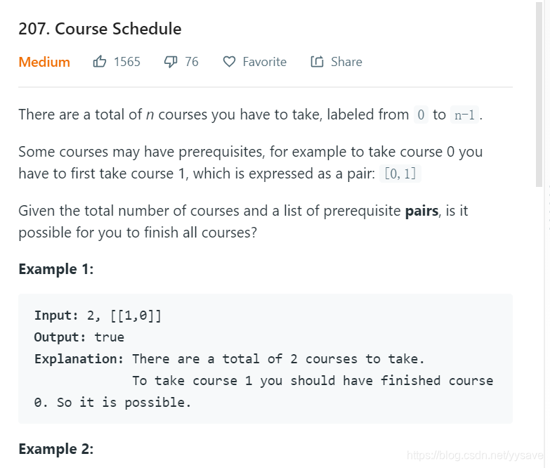 LeetCode 课程安排 207(java)_leetcode 207 java-CSDN博客