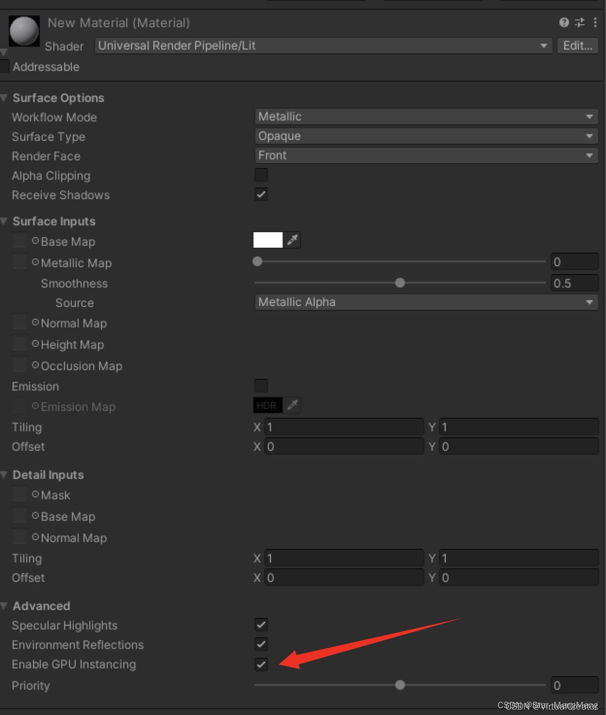 Unity URP性能优化Static Batching、GPU Instancing、SRPBatcher_unity srp batcher-CSDN博客