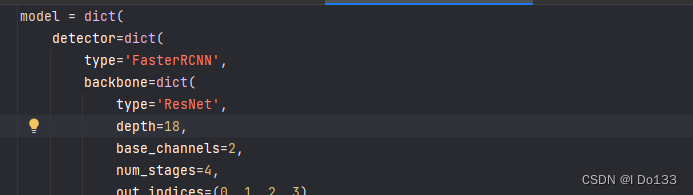 KeyError: ‘`cfg` or `default_args` must contain the key “type“, but got {\‘detector\‘: {\‘type ...