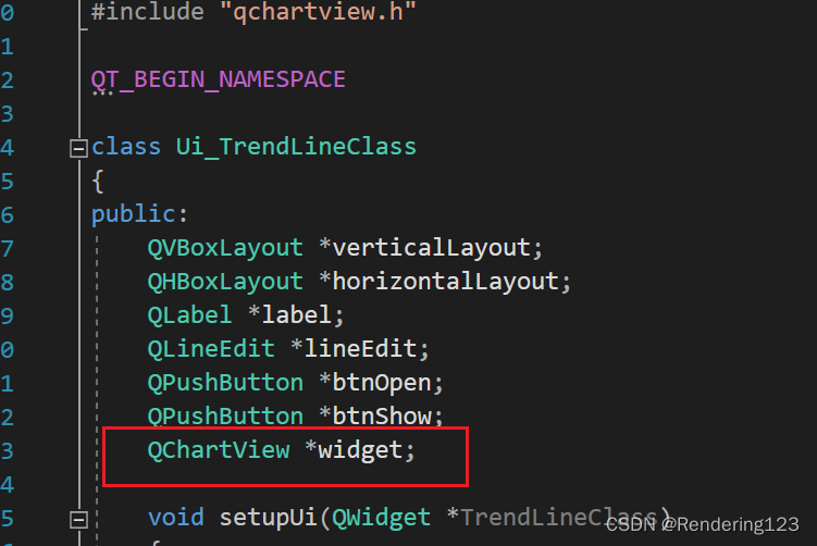 Qt错误C2039 ‘widget‘ is not a member of ‘Ui::TrendLineClass‘解决办法_错误c2039"midbutton": 不是 "qt" 的成员 ...