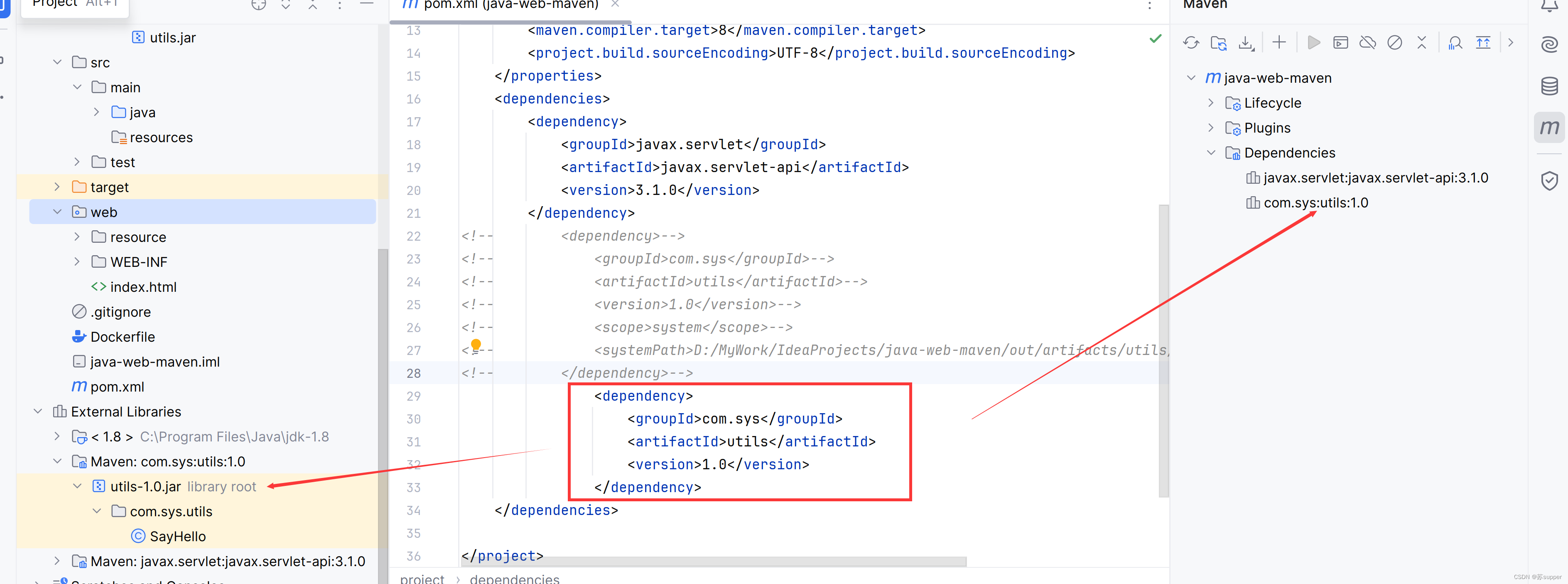 maven的pom引入第三方jar包的两种方式_pom文件引入jar包-CSDN博客