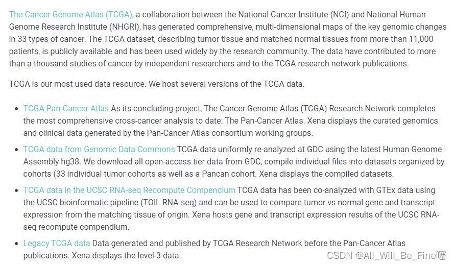 WHAT‘S difference of GDCTCGA datas and TCGA datas or TCGA Pancancer altas_gdctcga与tcga的区别-CSDN博客