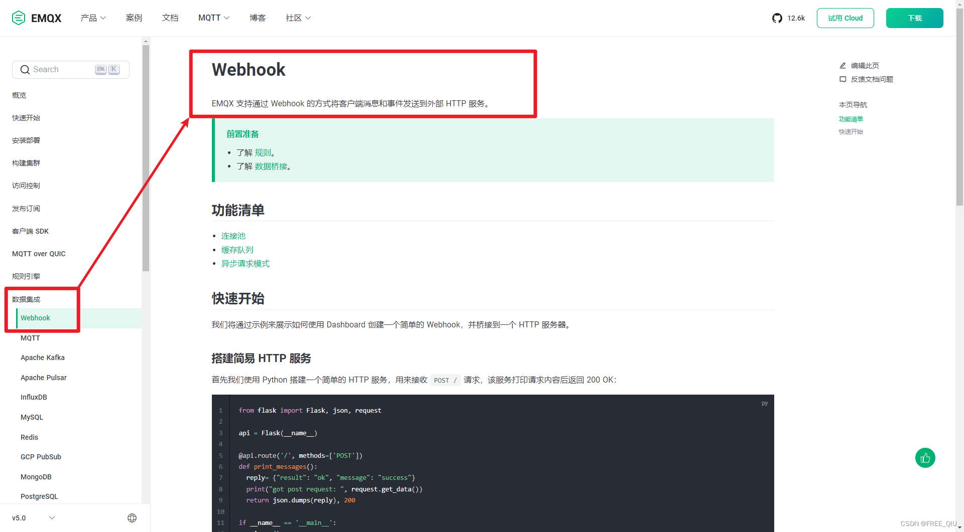 【emqx】通过emqx Webhook实现转发消息到python Web服务器emqxd的webhook Csdn博客