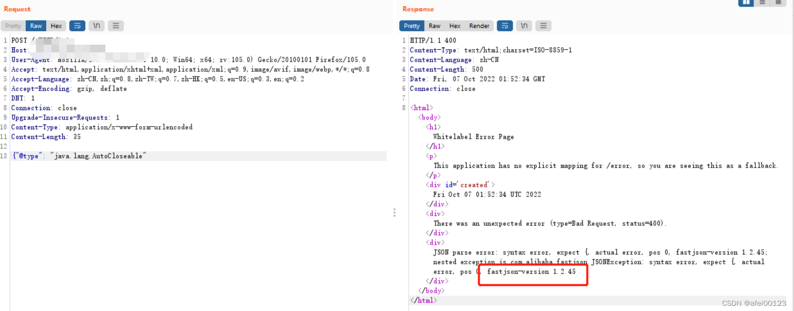 Fastjson显错判断版本号—一_fastjson版本查看-CSDN博客