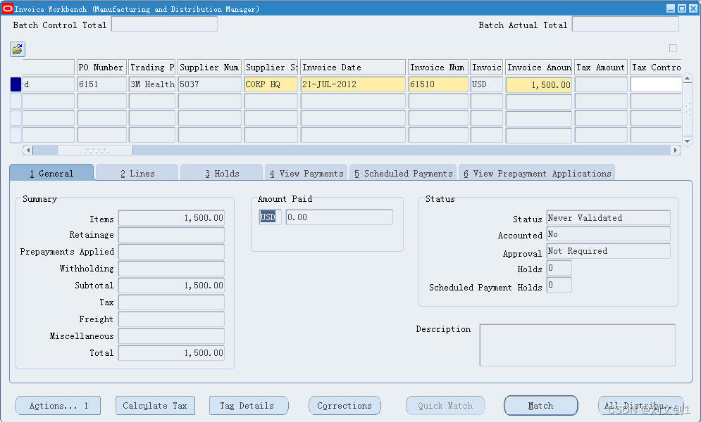 Oracle R12采购接收流程(PR-PO-RCV-AP-Payment)_pr po rcv pay-CSDN博客