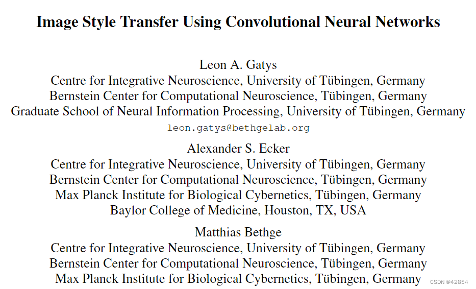 【翻译】Image Style Transfer Using Convolutional Neural Networks-CSDN博客