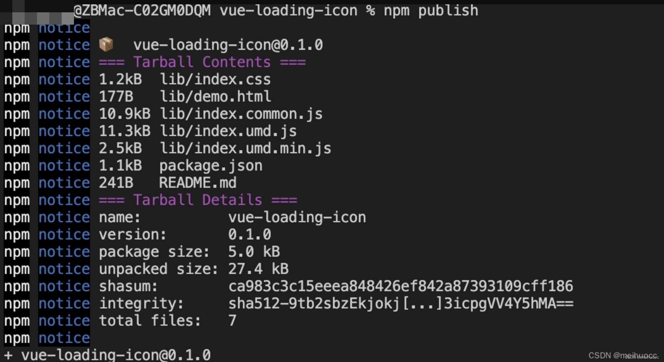 如何搭建一个vue组件，并发布到npm Csdn博客
