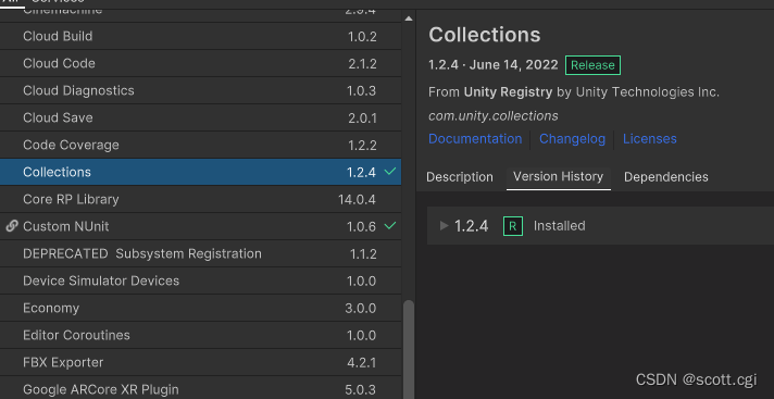 「Unity3D」解决2022的PackageManager无法显示官方插件Burst和Collections的最新版本_unity3d package manager不显示-CSDN博客