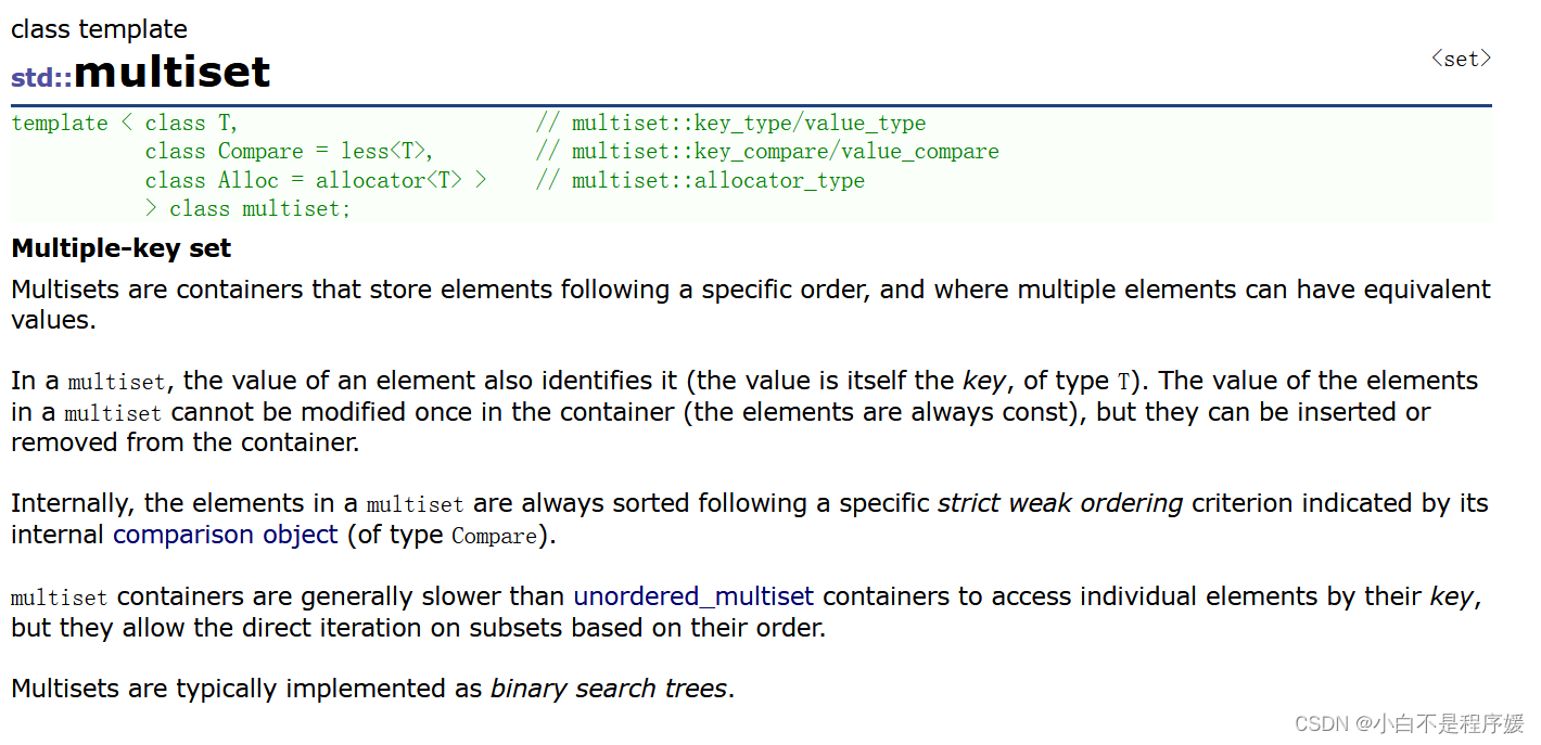 【C++干货铺】STL中set和map的介绍和使用-CSDN博客