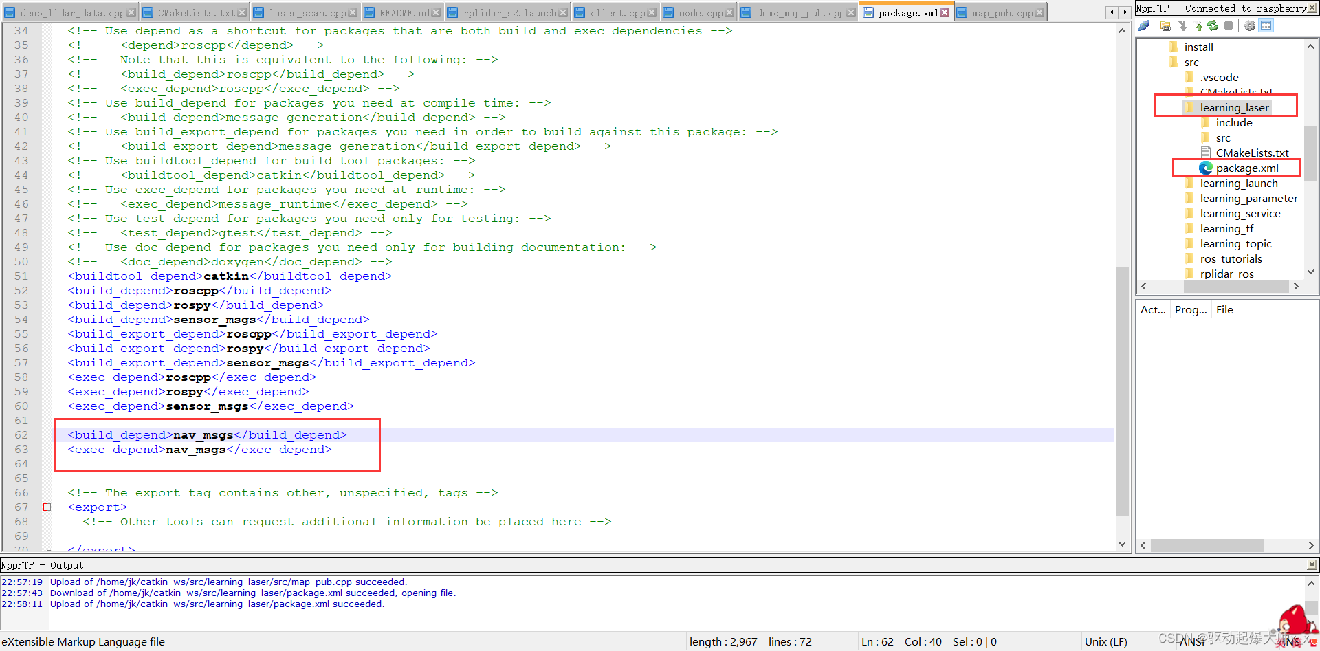 《Ubuntu20.04环境下的ROS进阶学习4》_激光雷达 ubuntu ros-CSDN博客