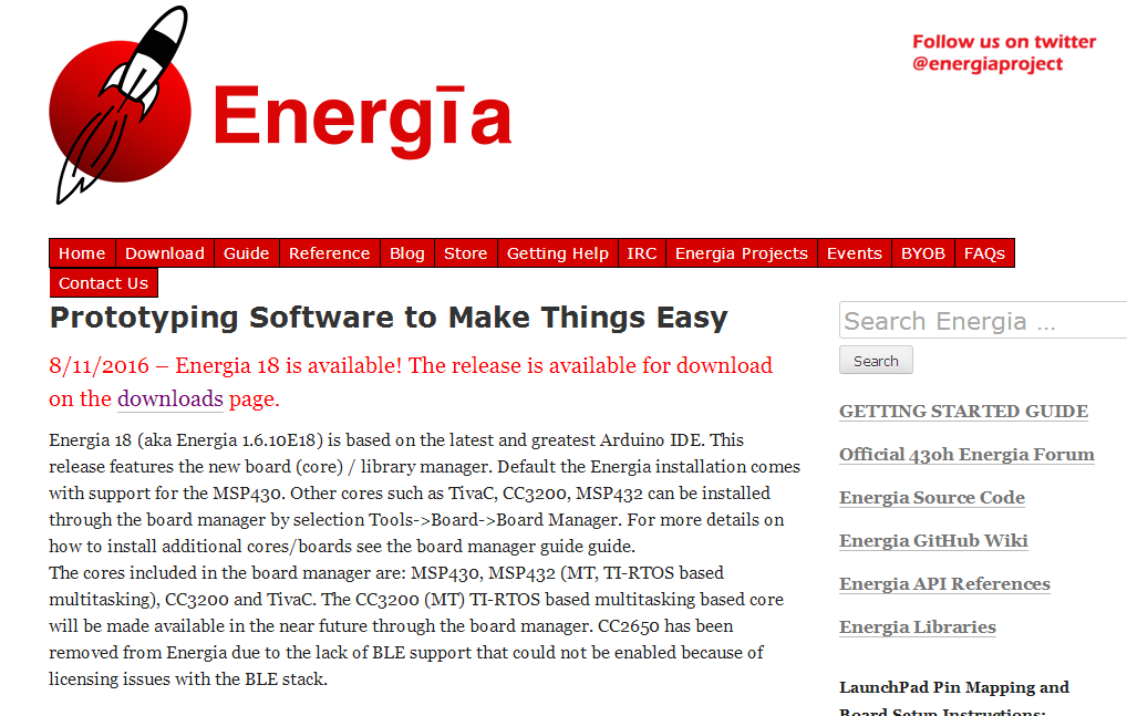 3.初步使用energia支持TM4C129和MSP430-CSDN博客