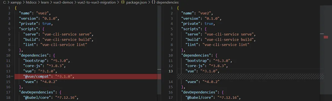 轻松搞定，将前端项目从Vue2迁移到Vue3(下）_compatconfig-CSDN博客
