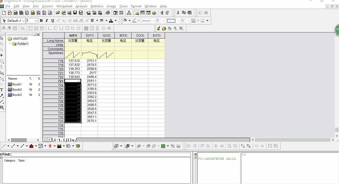 origin8.0快速实现多X,Y绘制_origin怎么画多个x多个y的图-CSDN博客