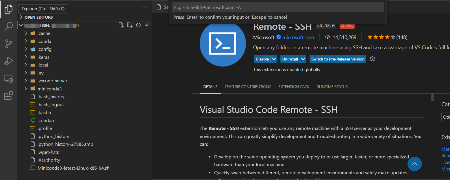 vscode连接远程服务器 + Tensorflow2环境配置 + 深度学习训练_用vscode在gpu服务器上远程训练深度学习模型-CSDN博客