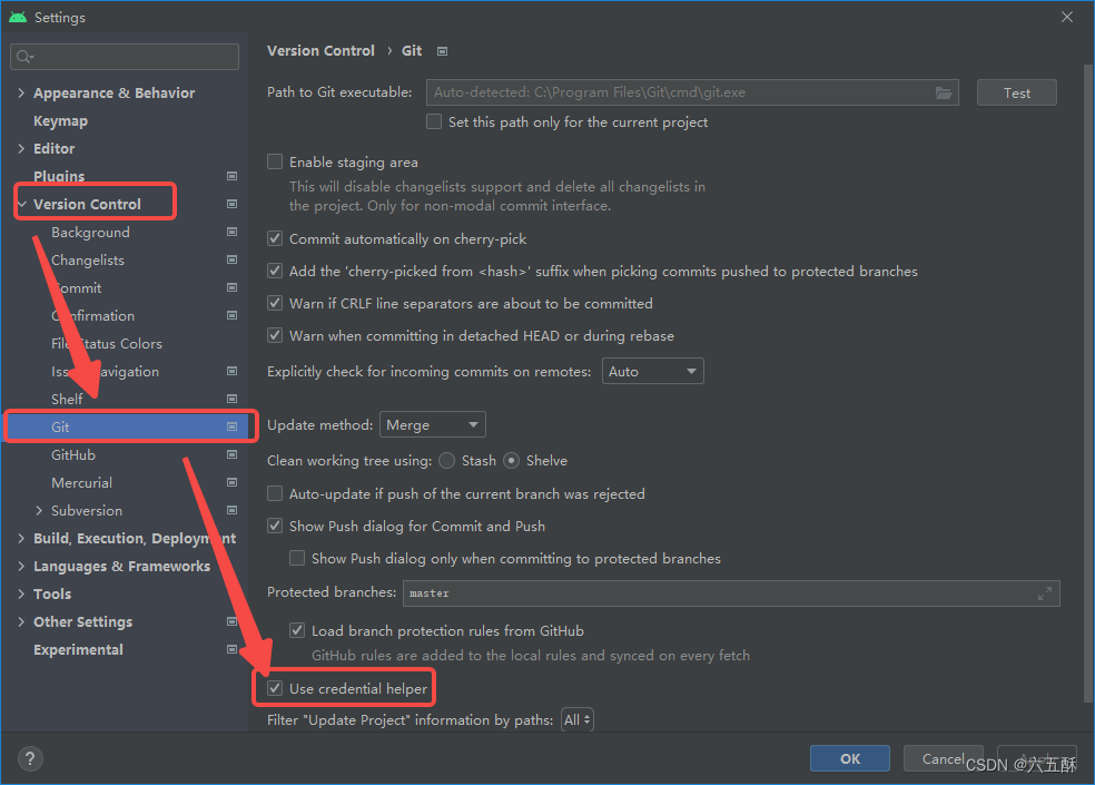 android studio -- update失败_use credentials helper-CSDN博客
