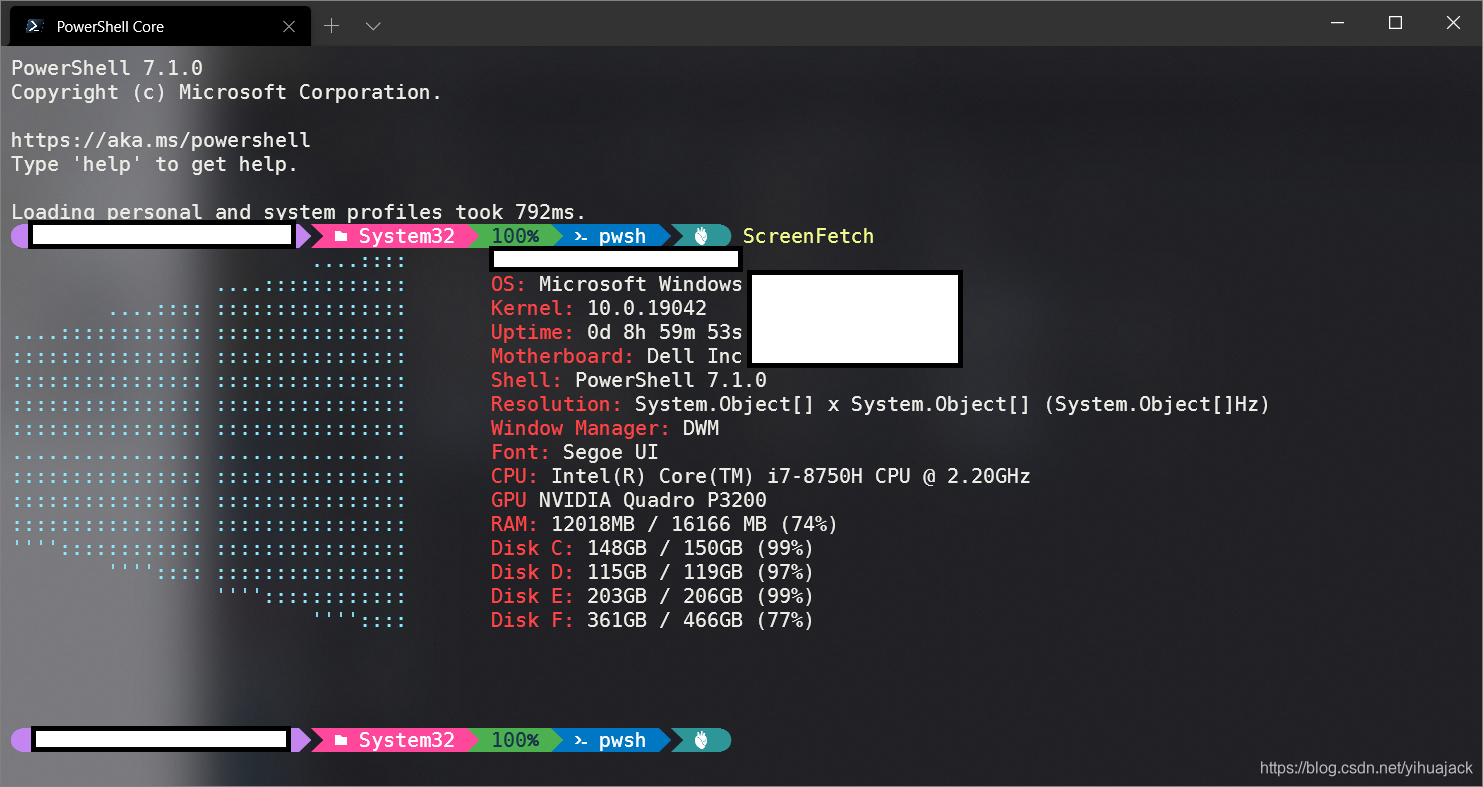 PowerShell Core 7配置与美化（结合Fluent Terminal/Windows Terminal）_请使用-allowclobber参数-CSDN博客