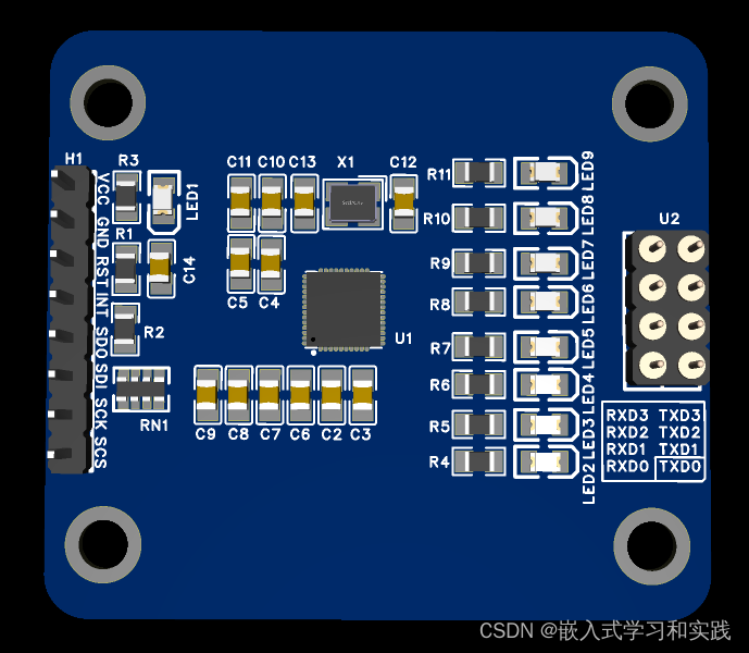 SPI转四串口芯片CH9434的设计-CSDN博客