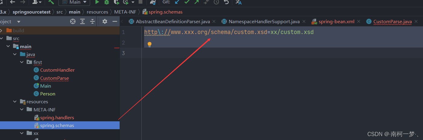 Spring的XML文件自定义标签_new classpathxmlapplicationcontext xml文件使用自定义命名-CSDN博客