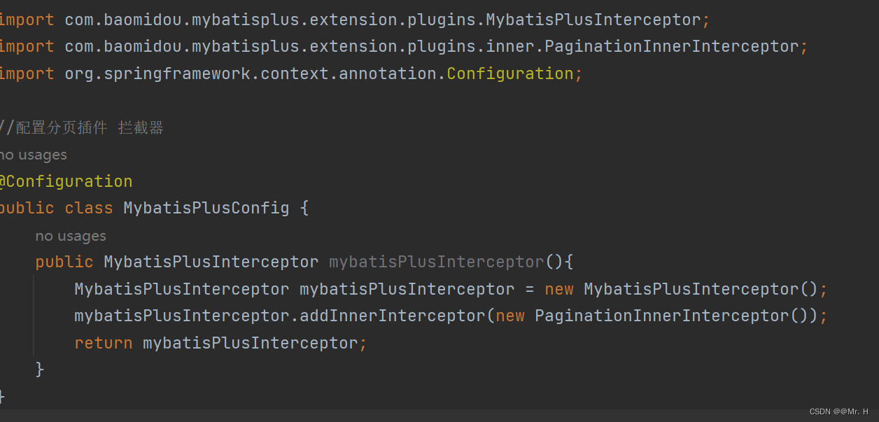 关于MyBatisPlus中分页查询为什么要使用拦截器的解释_mybatisplusinterceptor-CSDN博客
