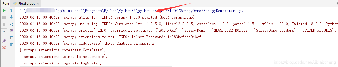 【Python爬虫：Scrapy】 之 PyCharm 搭建Scrapy环境+创建Scrapy项目 实例_pycharm scrapy-CSDN博客