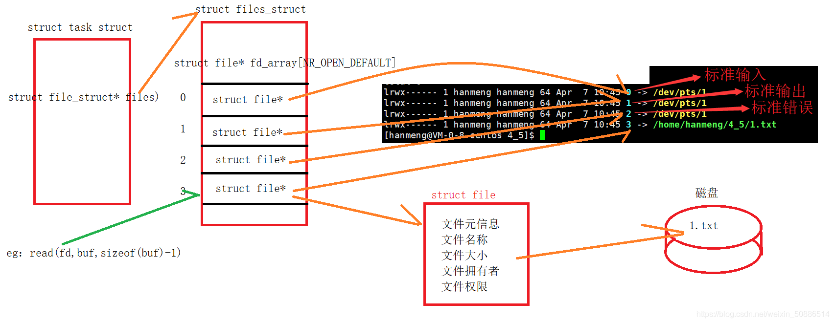 Linux——基础io(二):文件描述符,文件流指针,重定向流类指针 Csdn博客