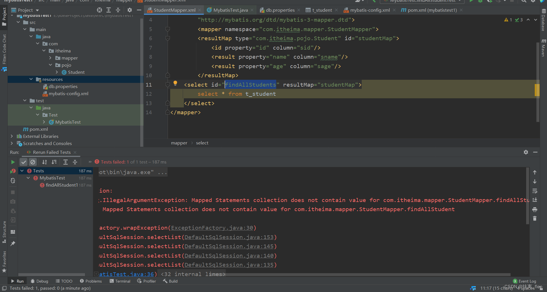 MyBatis的核心配置之遇到的所有报错_mybait format 报错-CSDN博客