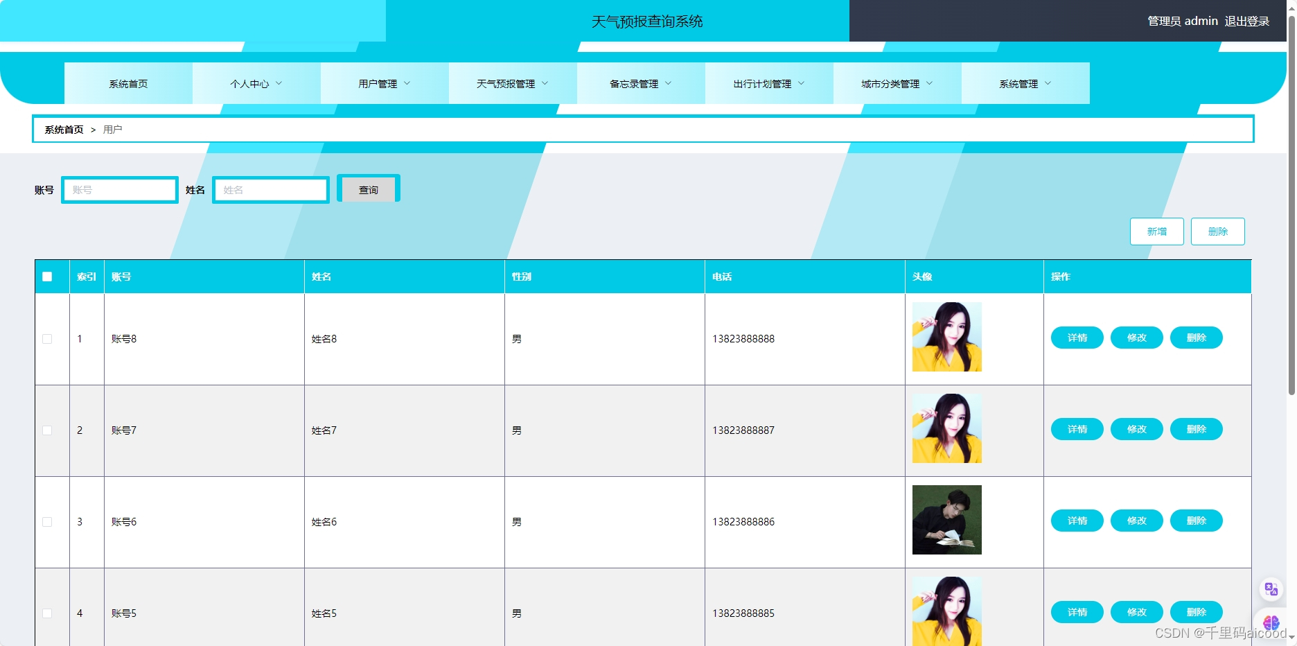 【2024】基于springboot的天气预报管理系统设计（源码文档指导）基于springboot的智慧天气管理系统任务书 Csdn博客