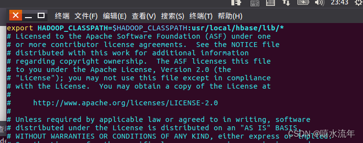 Exception in thread “main“java.lang.NoClassDefFoundError:org/apache/HBaseConfiguration_hbase执行程序 ...
