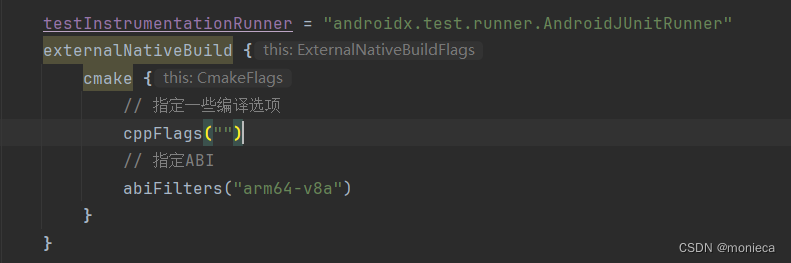 Android Studio 指定abi 2023.2版本abiFilters、cppFlags用法 / camke下的abiFilters和ndk下的abiFilters的区别 ...