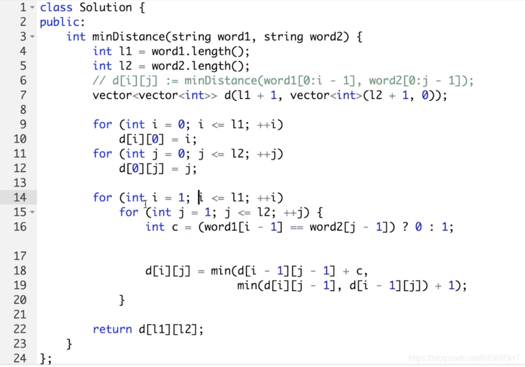 Leetcode编辑距离题解 Csdn博客