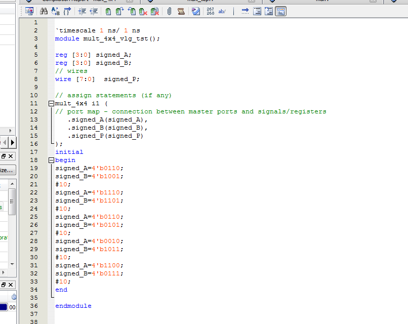 基于fpga的4x4补码阵列乘法器verilog代码quartus仿真4x4乘法器的verilog代码 Csdn博客