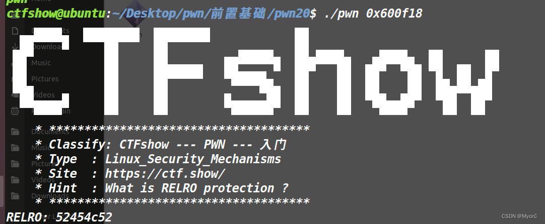 CTFshow-PWN-前置基础（pwn20）_ctfshow pwn20-CSDN博客