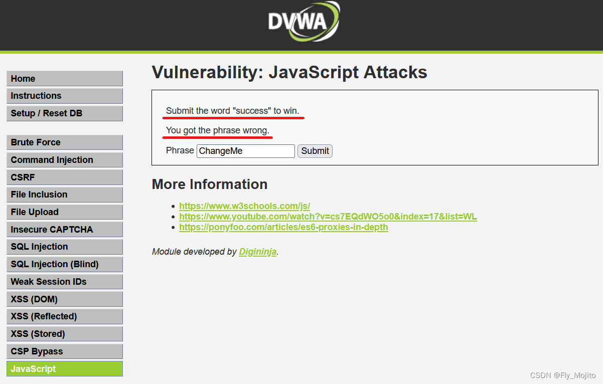 DVWA——JavaScript_dvwa javascript-CSDN博客