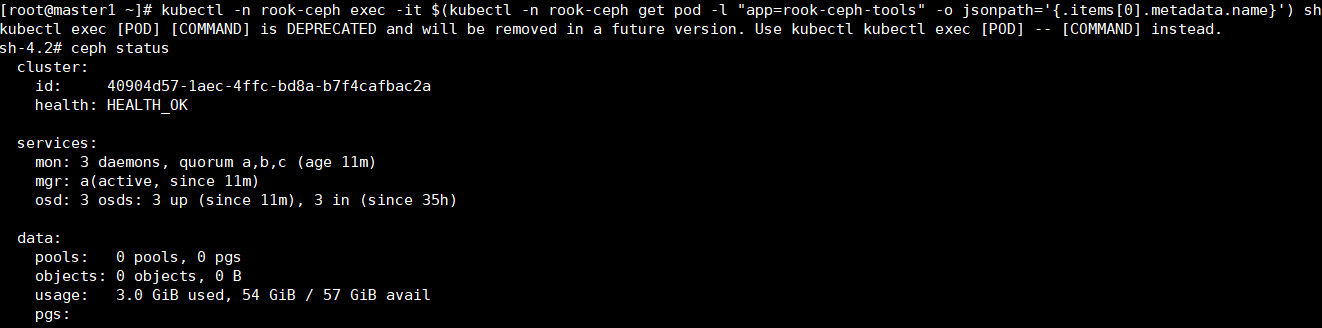 K8S通过rook部署rook ceph集群、配置dashboard访问并创建pvc_rook ceph dashboard ceph ...