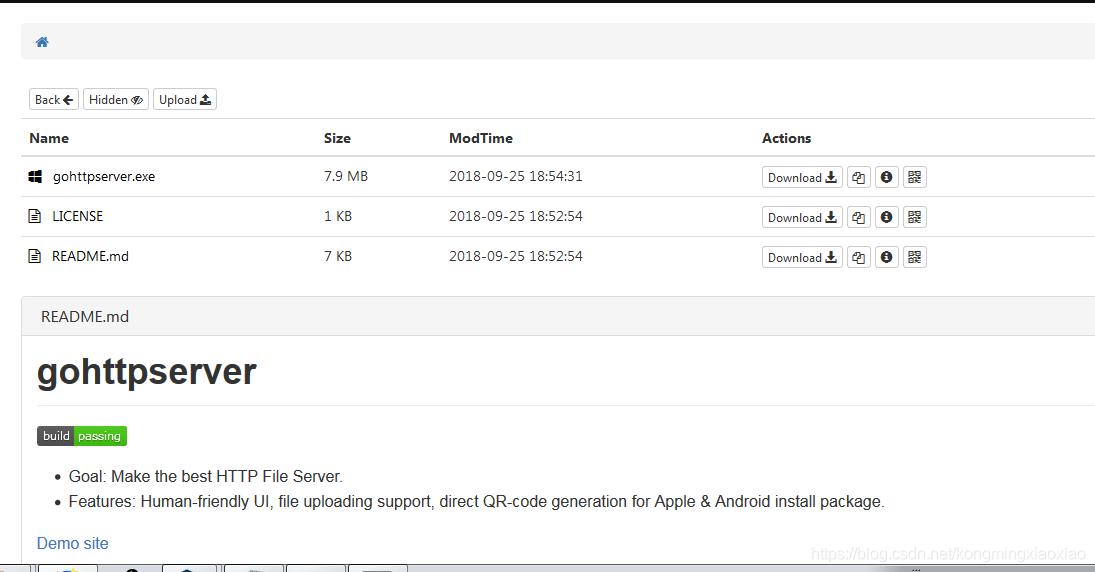 使用gohttpserve共享你的文件---Windows_codeskyblue-CSDN博客